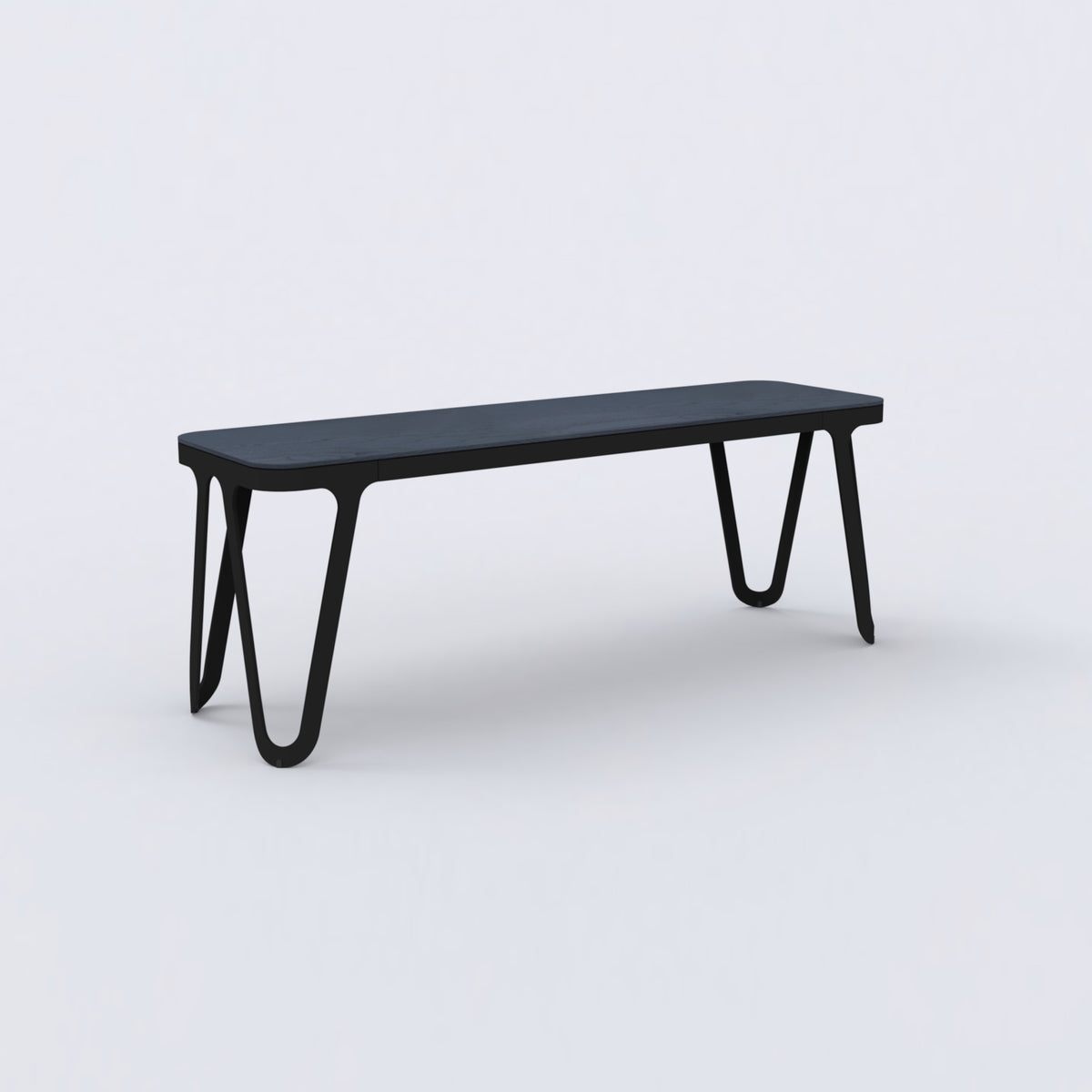 Loop Bench Oak black stained – NEO/CRAFT